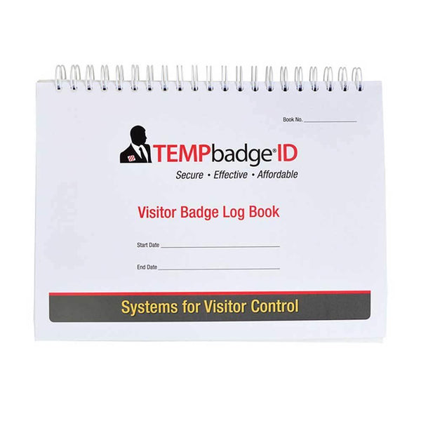 TEMPbadge® Expiring Visitor Badge Log Book - IDenticard Canada