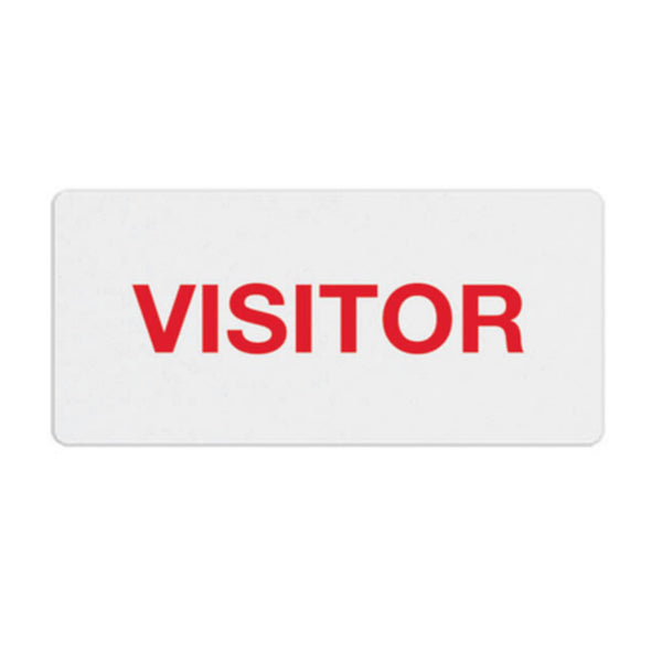 1-day expiring token front with printed "VISITOR" - IDenticard Canada