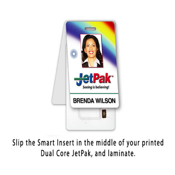 SMART Insert for 2-Sided IDentiSMART ID Cards (Vertical, 2.31"x3.25 ...